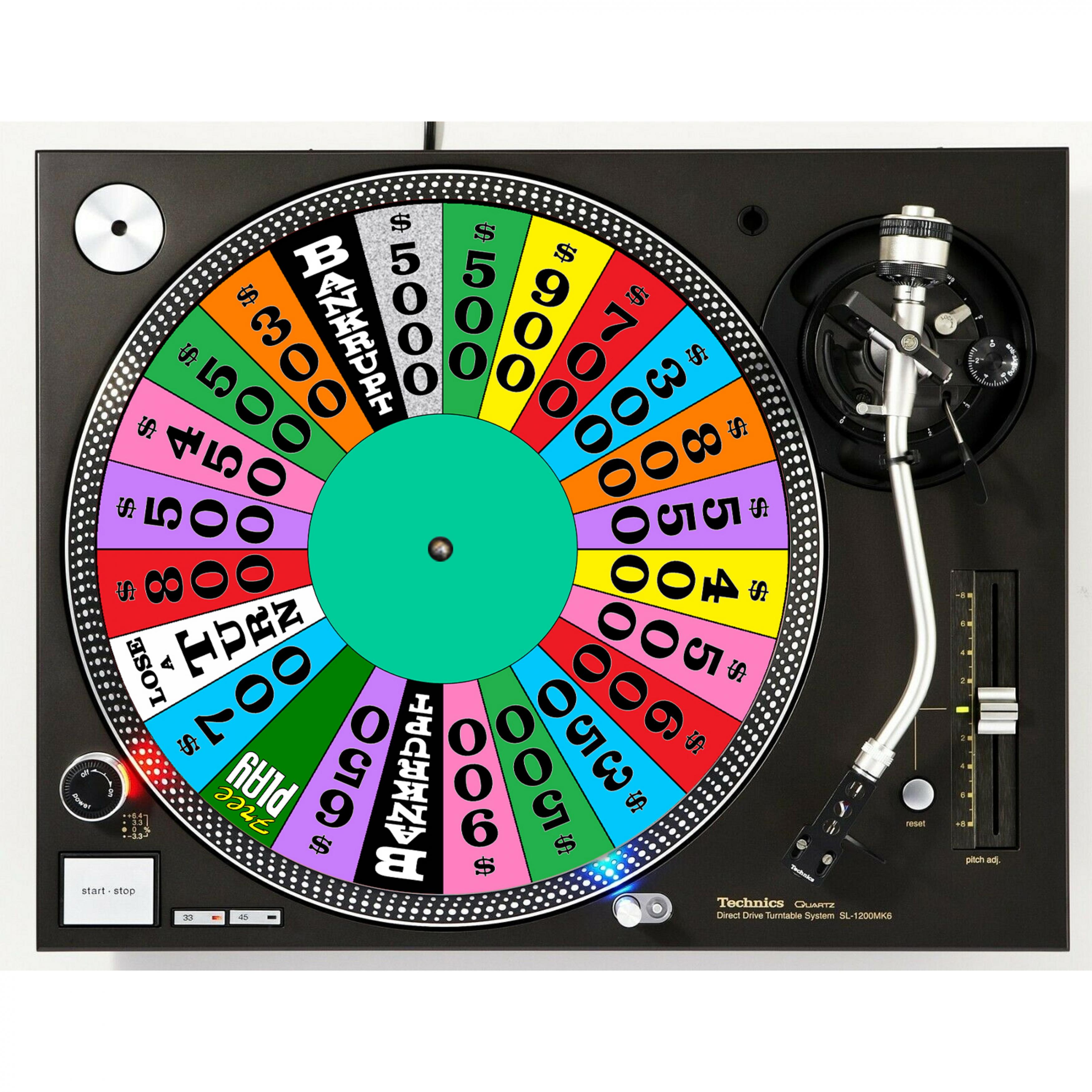 Dj Game Show #1 Fortune Wheel Scratch Pad 1200 Vinyl Memorabilia 12 ...